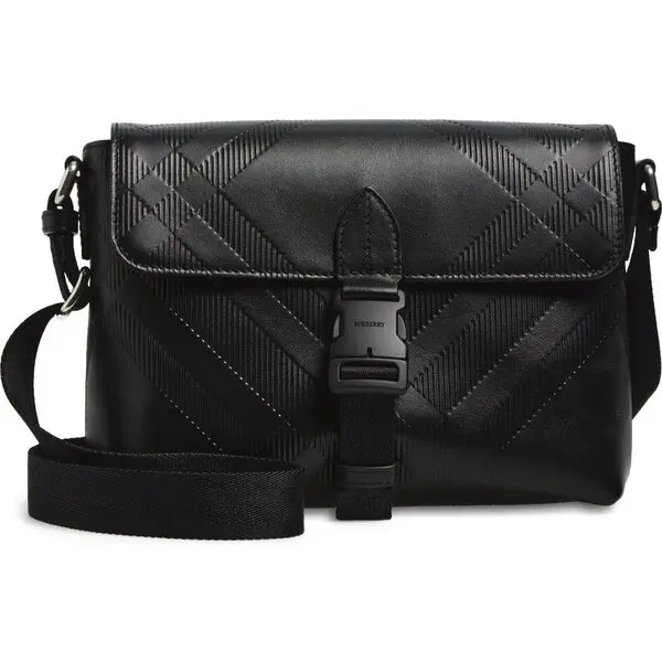 Burberry Small Buckle Messenger Bag - Black