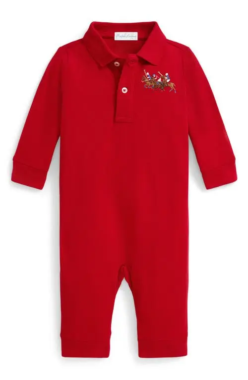 Ralph Lauren Polo Romper - Red
