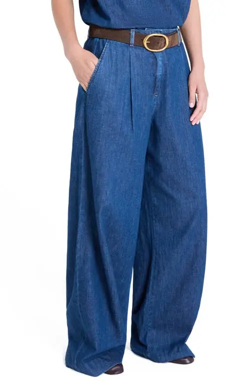 TWP Hudson St Pleated Wide-leg Jeans