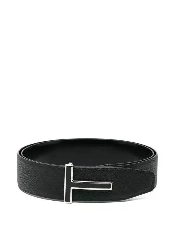 TOM FORD Logo Buckle Belt - Black