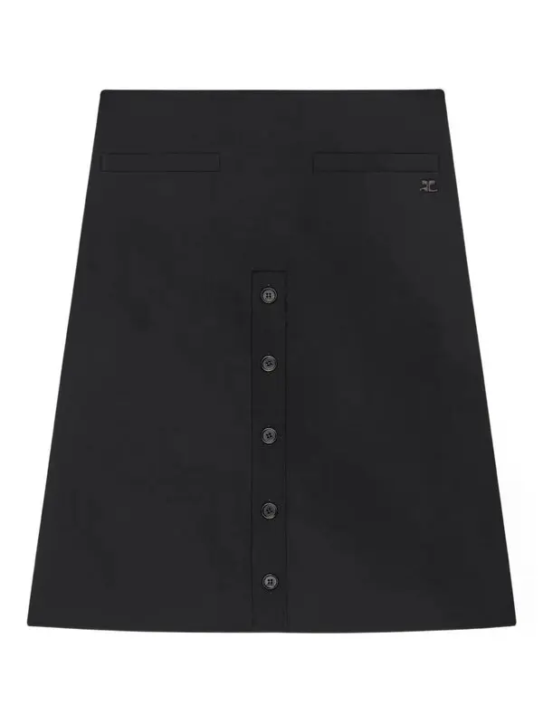 COURREGES Buttoned Midi Skirt