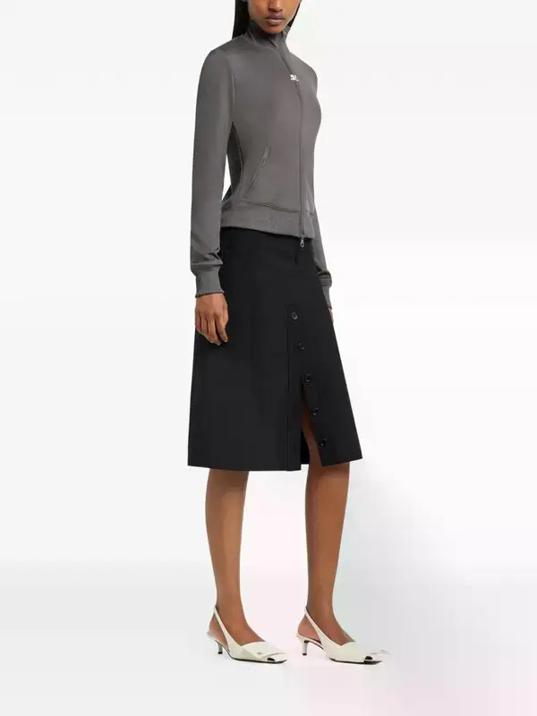 COURREGES Buttoned Midi Skirt