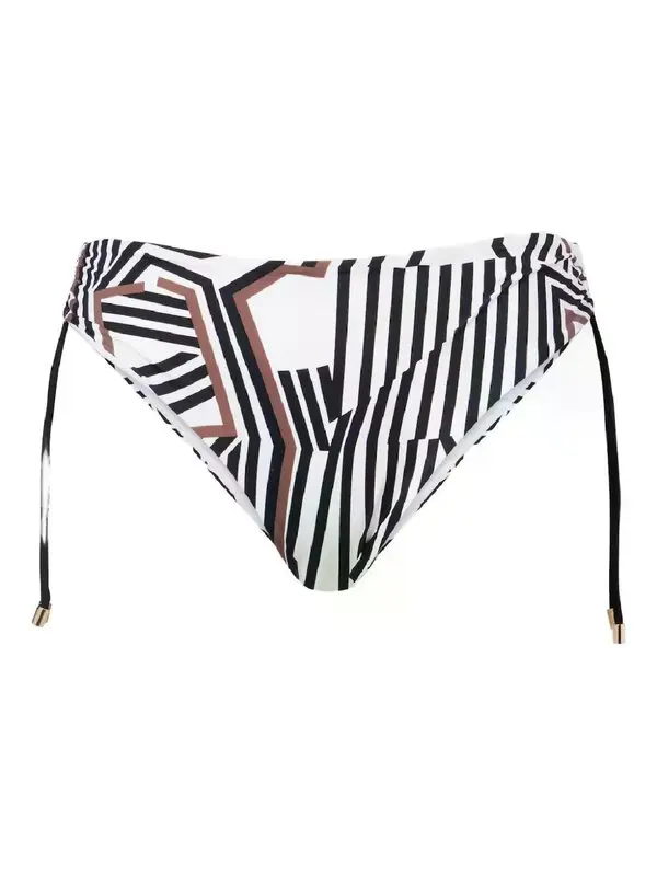Max Mara Sibilla Striped Bikini Bottoms - White