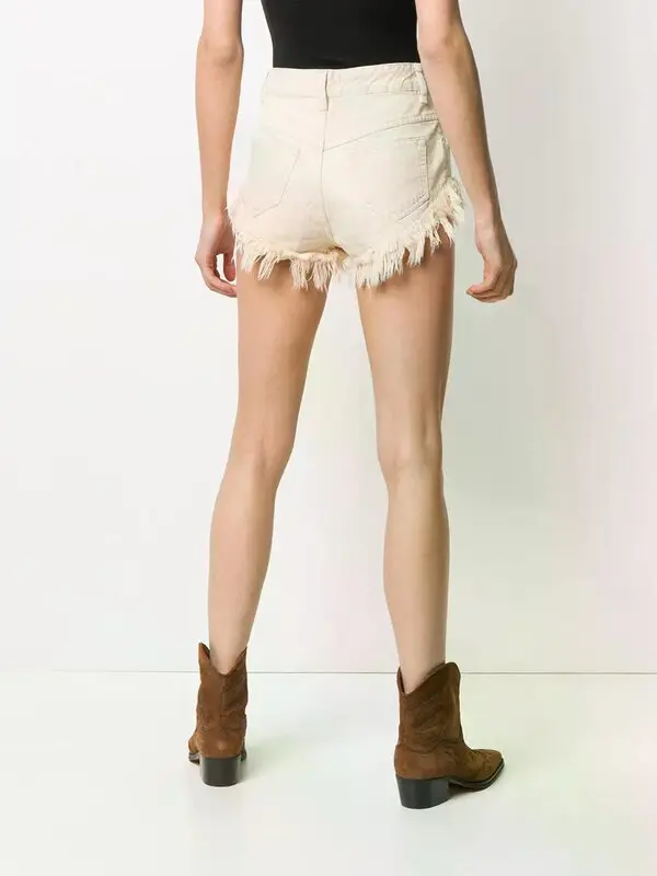 Isabel Marant Eneida Fringed Denim Shorts