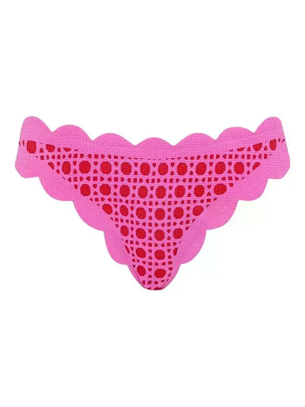 Marysia Antibes Scalloped Bikini Bottom - Pink