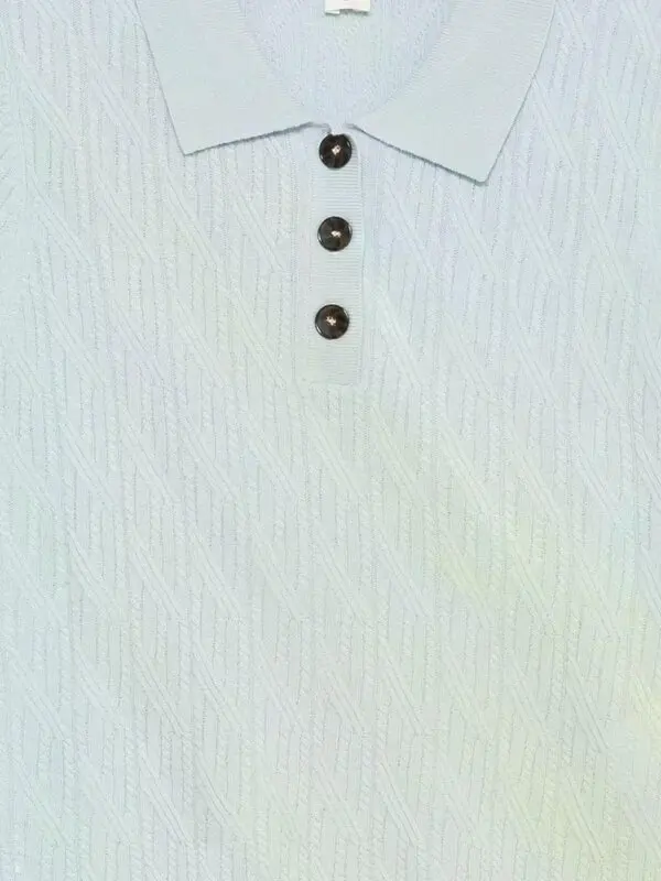 THE GARMENT Como Cable Buttoned Polo Shirt