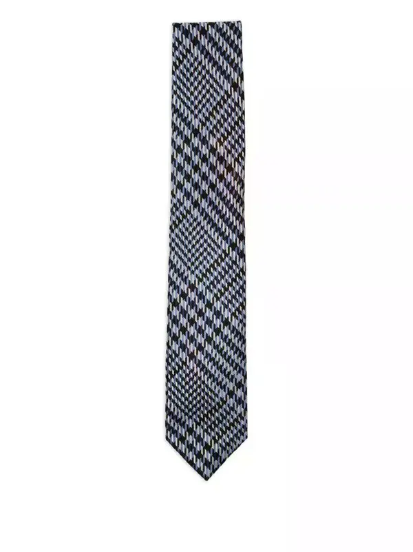 TOM FORD Patterned Neck Tie - Blue