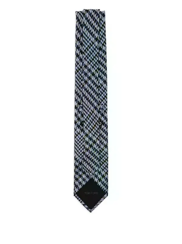 TOM FORD Patterned Neck Tie - Blue