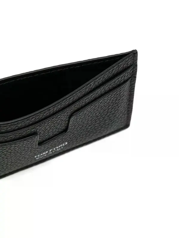 TOM FORD Leather Cardholder - Black