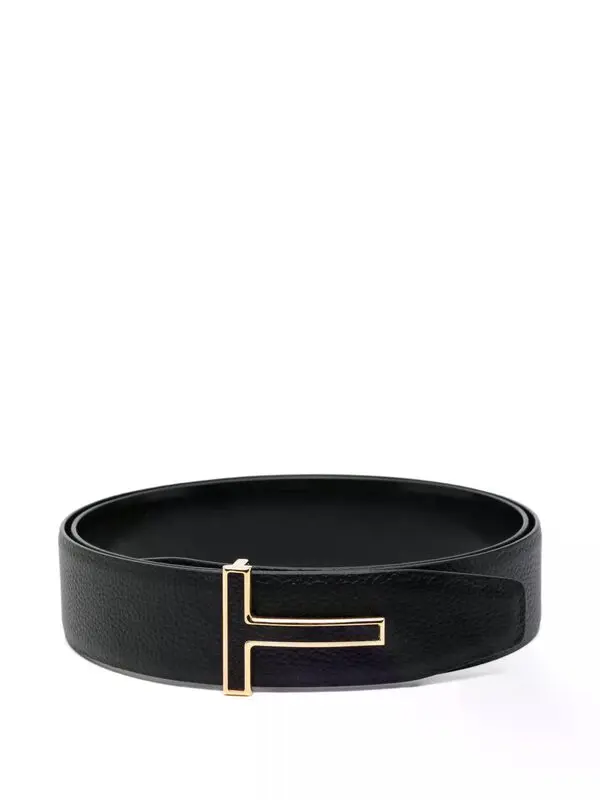 TOM FORD Logo Buckle Belt - Black