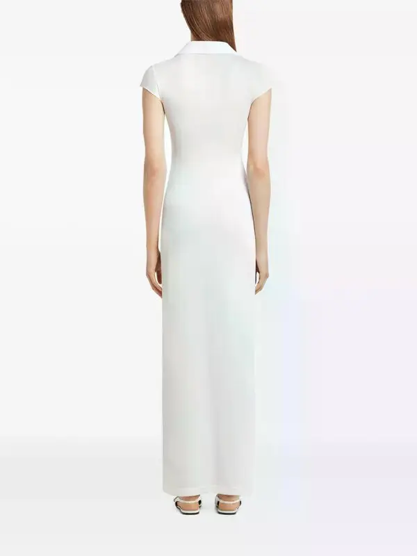 COURREGES Logo Maxi Dress - White