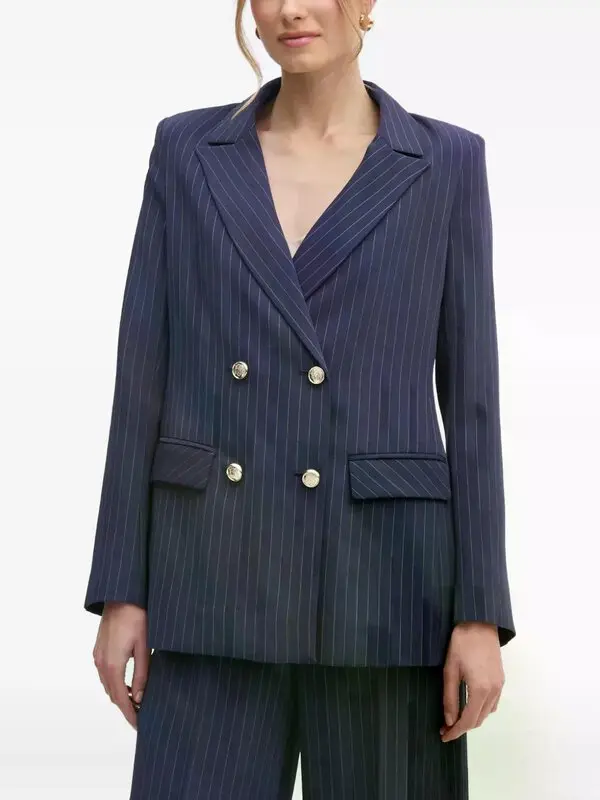 MARCIANO Pinstripe Double-breasted Blazer