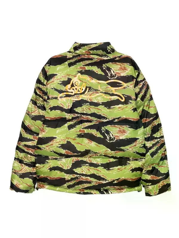 ICECREAM Tiger-stripe Puffer Jacket - Green