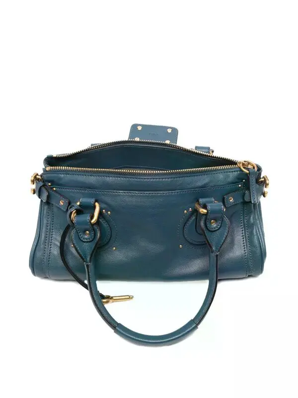 Chloé Paddington Grained Leather Shoulder Bag - 44q - Tapestry Blue