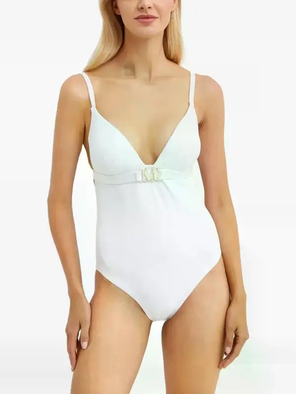 Max Mara Monogram-belt Swimsuit