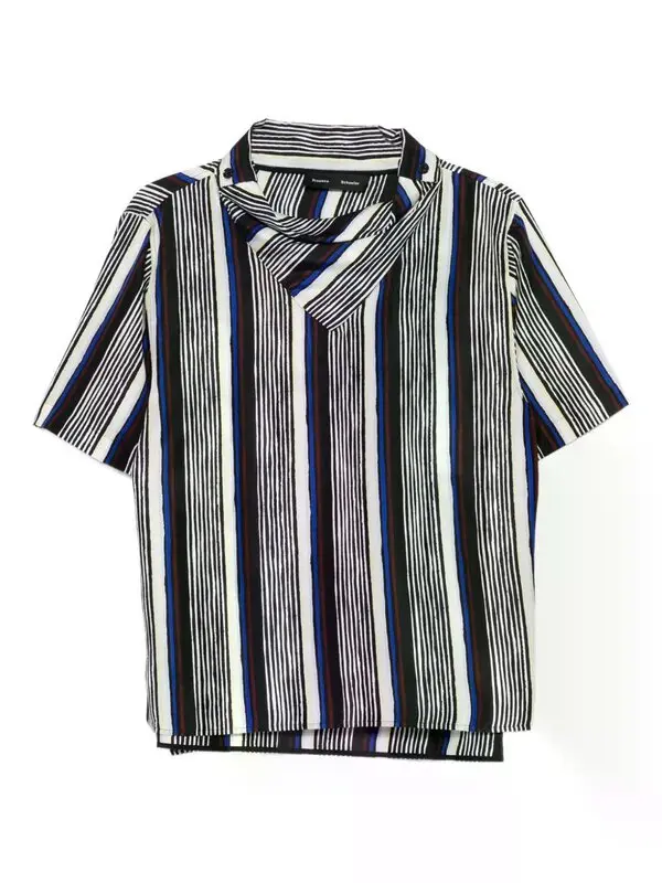 Proenza Schouler Striped Top - Black