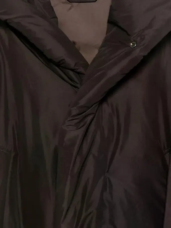 Issey Miyake Duvet Hooded Coat - Brown