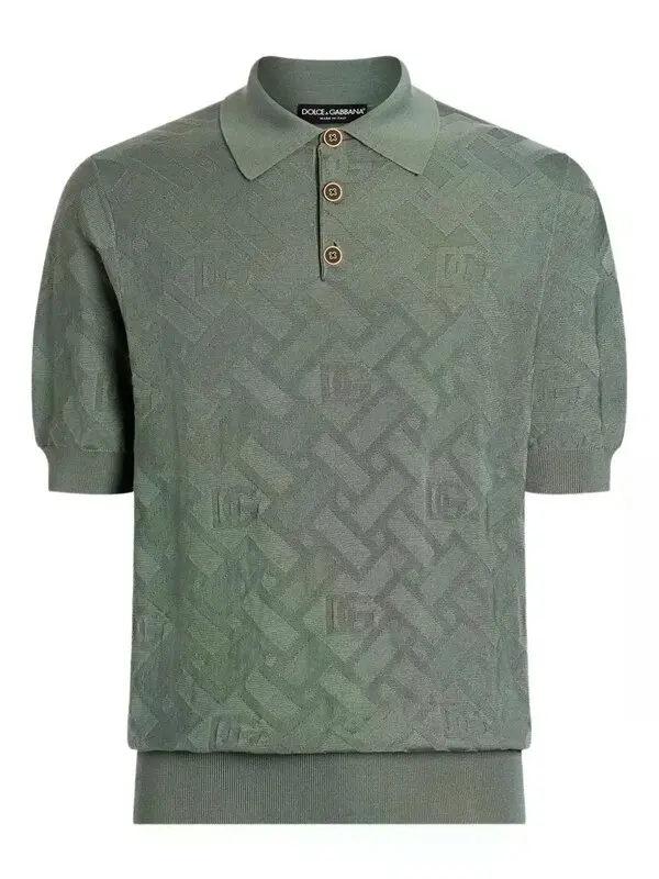 Dolce & Gabbana Button-fastening Polo Shirt - Grey