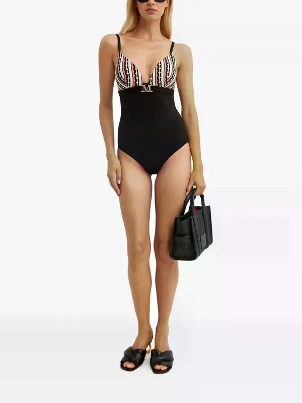Max Mara Monogram-print One-piece Swimsuit