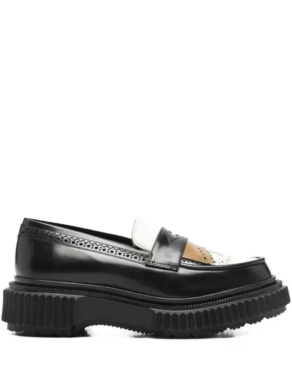 ADIEU PARIS Platform Leather Loafers