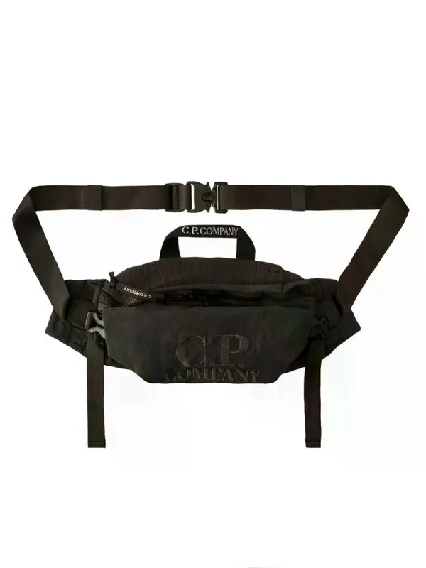 C.P. COMPANY Zip-up Belt Bag - Black