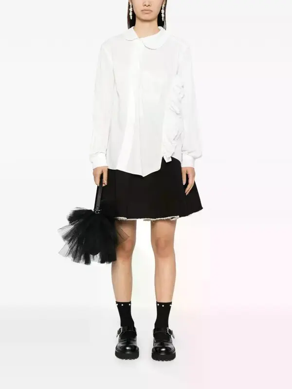 BLACK COMME DES GARÇONS Asymmetric Ruffled Shirt