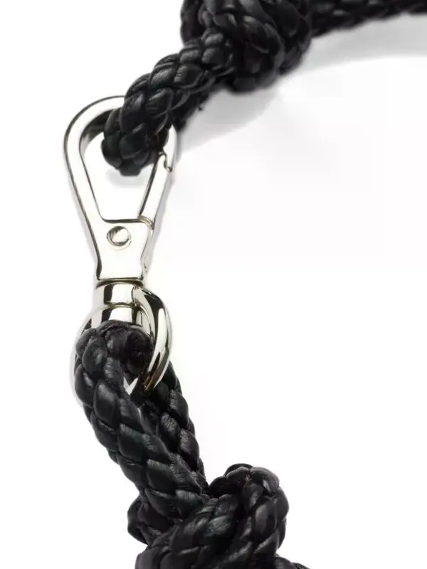 Prada Triangle-logo Leather Bracelet