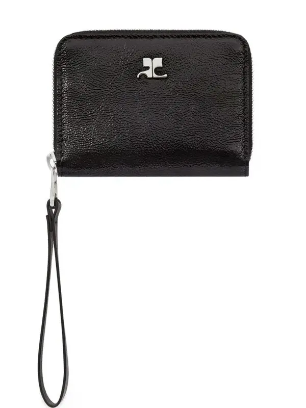 COURREGES Zipped Wallet - Black