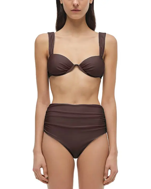 Simkhai Anniston Bikini Top - Chocolate