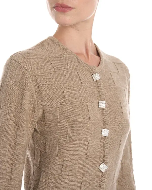 Tove Uma Knitted Jacket - Wheat