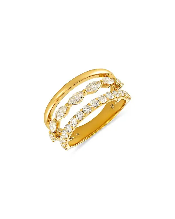 Etho Maria 18k Yellow Diamond Ring - Gold
