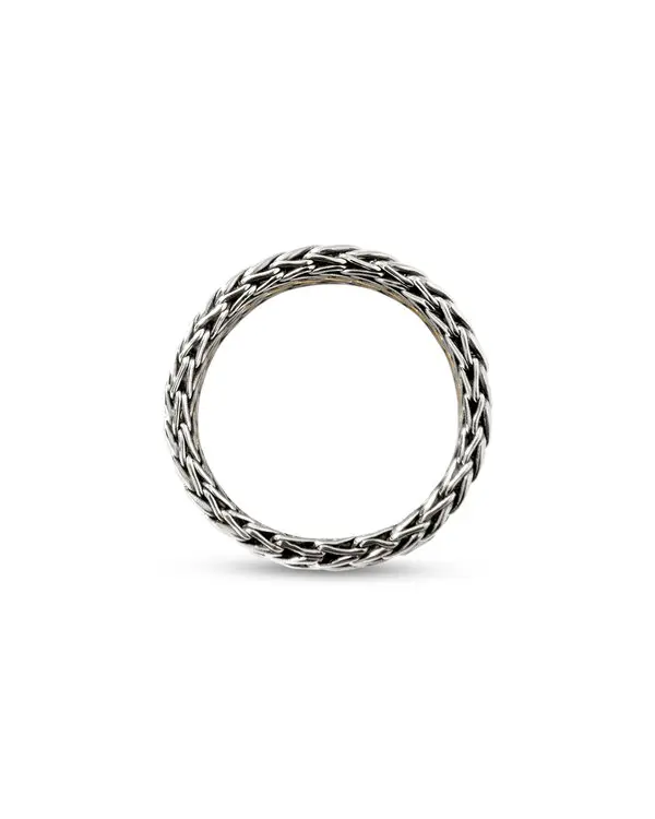 John Hardy Sterling And 18k Bonded Yellow Gold Icon Chain Link Band - Silver