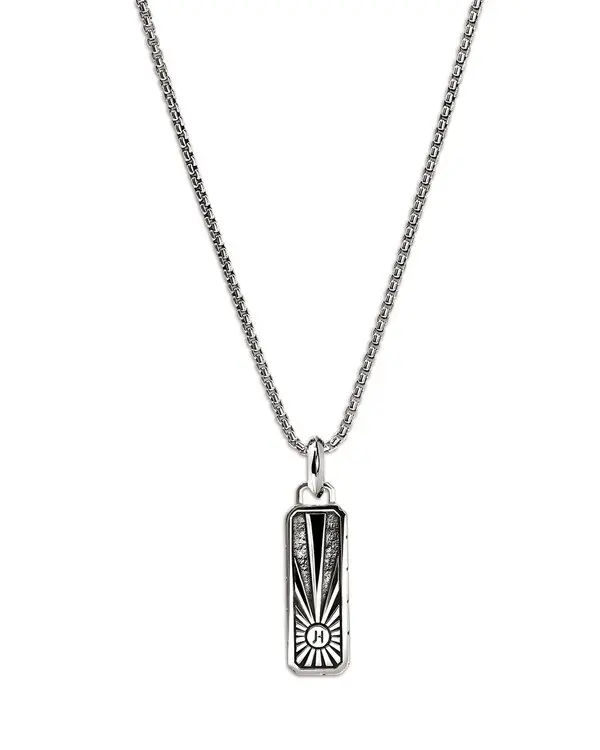 John Hardy Sterling Turquoise Pendant Necklace