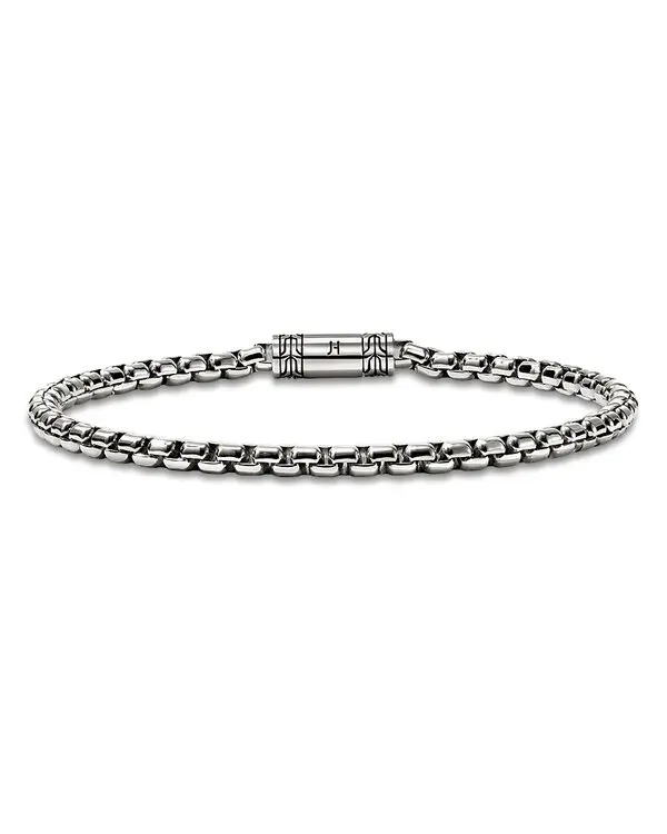 John Hardy Sterling Box Chain Bracelet - Silver
