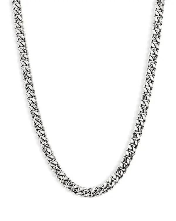 John Hardy Chain Curb Link Necklace - Silver