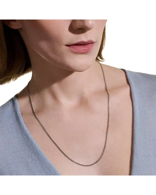 John Hardy Sterling Curb Chain Necklace