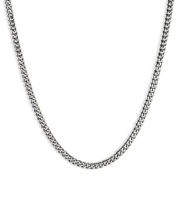 John Hardy Sterling Chain Curb Link Inch Necklace - Silver