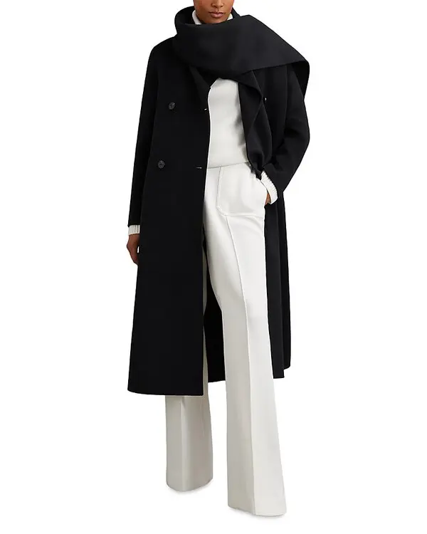 REISS Long Scarf Coat