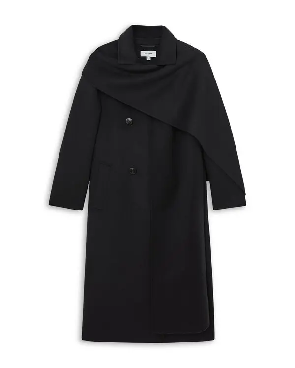 REISS Long Scarf Coat