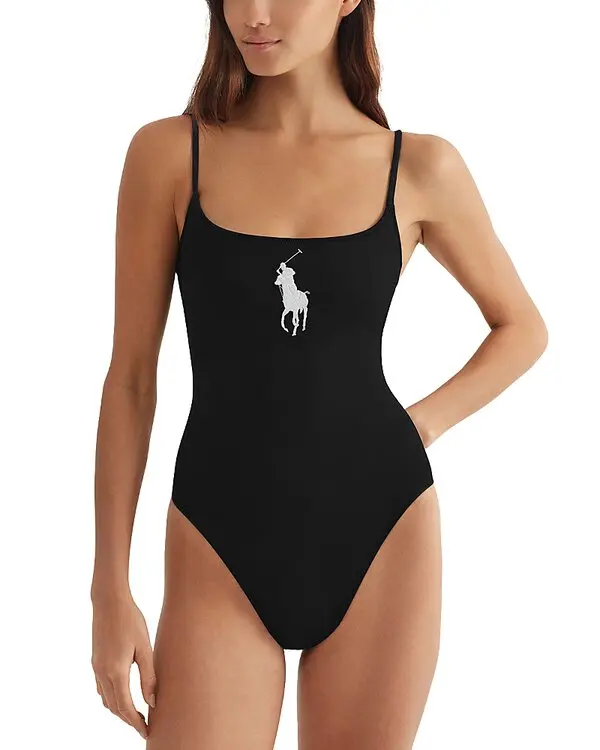 Polo Ralph Lauren Kennedy One Piece Swimsuit - Black