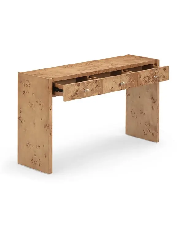 TOV FURNITURE Brandyss Burl Console Table - Honey