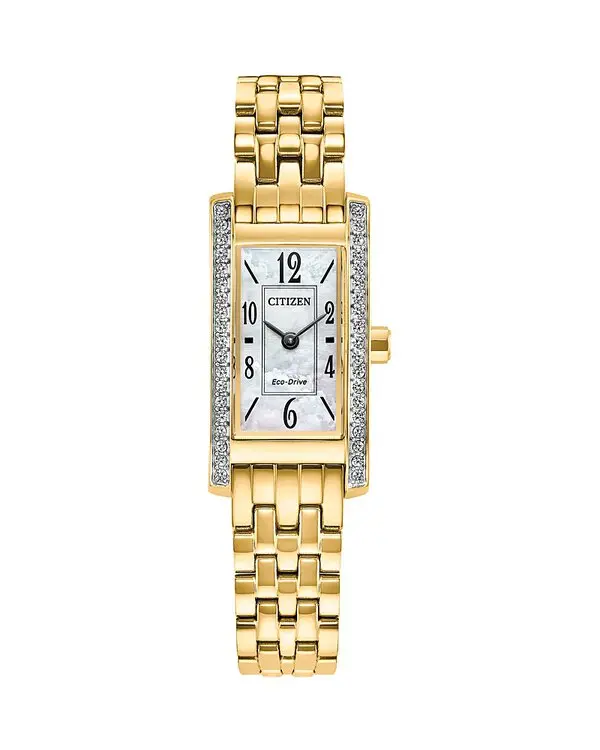 Citizen Eco-drive Classic Petite Palidoro Watch - White/gold