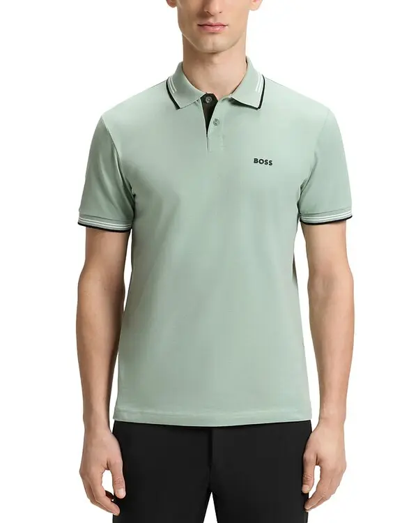 BOSS Paul Polo Shirt - Open Green