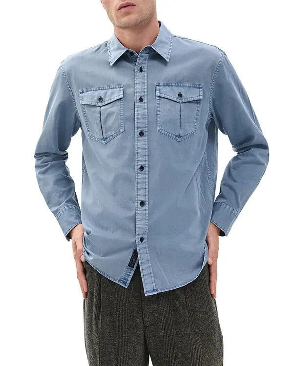 Rag & Bone Finch Military Shirt - Blue