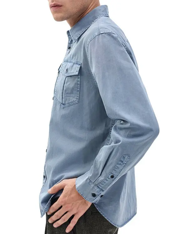 Rag & Bone Finch Military Shirt - Blue