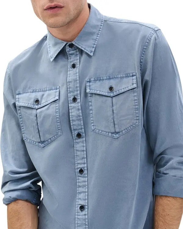 Rag & Bone Finch Military Shirt - Blue