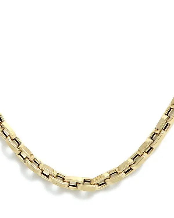 Bloomingdale'S 14k Yellow Specchio Venezia Box Link Chain Necklace - Gold