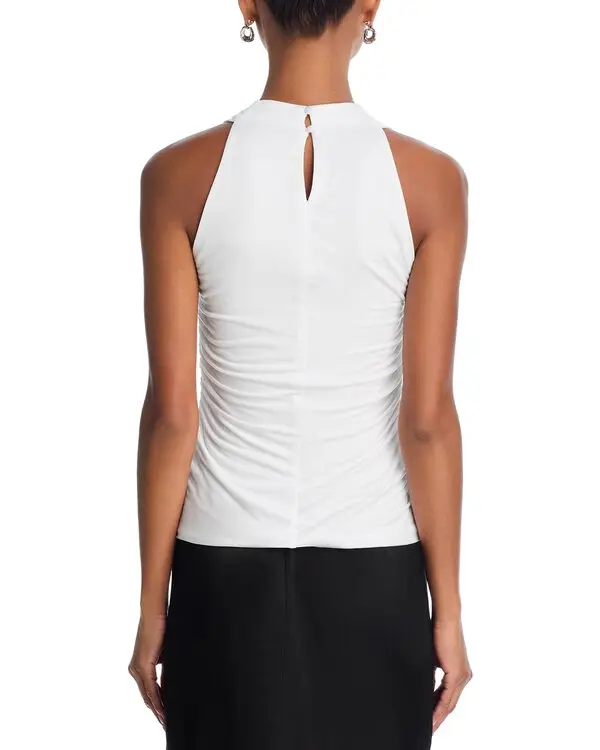 French Connection Ruched Jersey Top