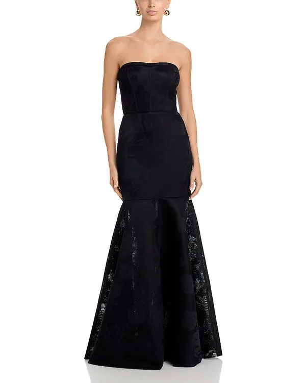Black Halo Kristy Strapless Gown