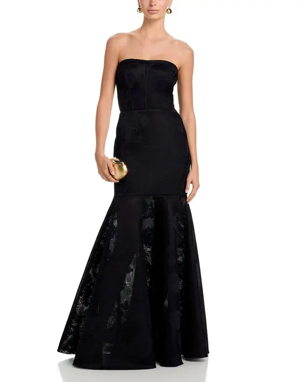 Black Halo Kristy Strapless Gown